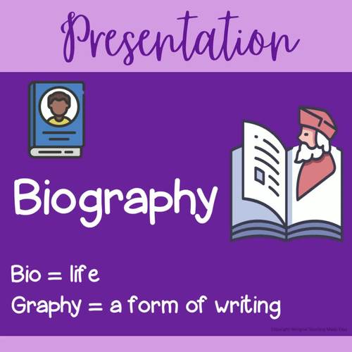 All about Biography PowerPoint Presentation by Bilingual Teaching Made Easy