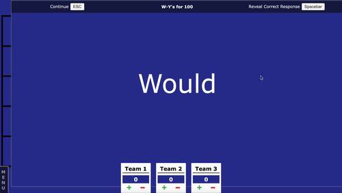 2nd Grade Dolch Sight Words Jeopardy Games Set - Interactive Online Games