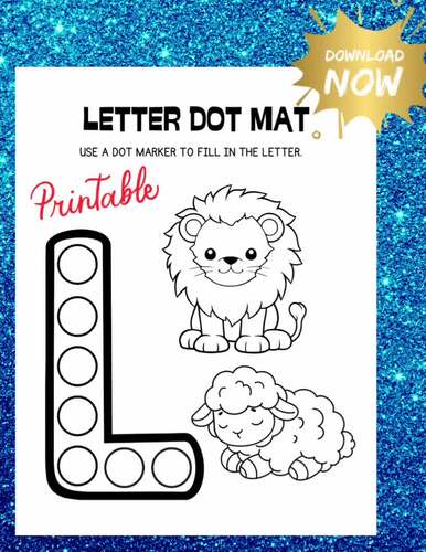 Letter L Dot Marker Page Learn the Letter L Activity Preschool Alphabet ...
