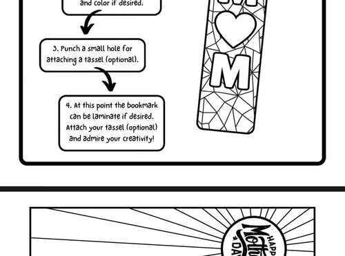 MOTHER’S DAY Coloring Bookmarks, EASY FUN & ENGAGING Craft Activity