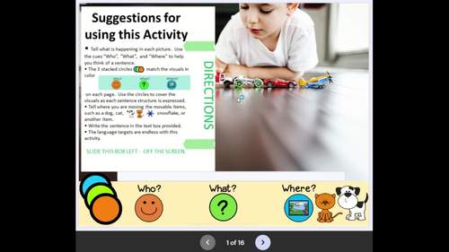 Speech Therapy Picture Scenes | WH Questions & Sentence Expansion ...
