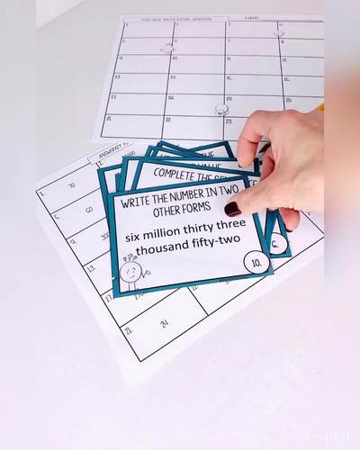 Go Math 5th Grade Math Review Chapter 1 Place Value | Back to School