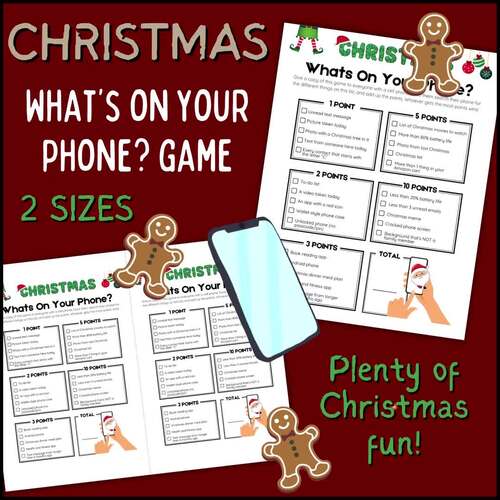 What’s On Your Phone Game | Christmas Game | Fun Group Party Game for Teens