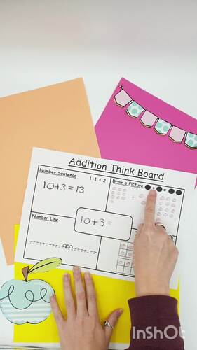 Addition Strategy Mats Addition Practise within 20 Kindergarten Ten Frames