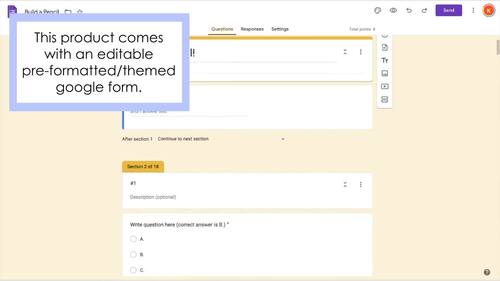 Pencil Craft - Back to School Activity - Editable Google Form for Content