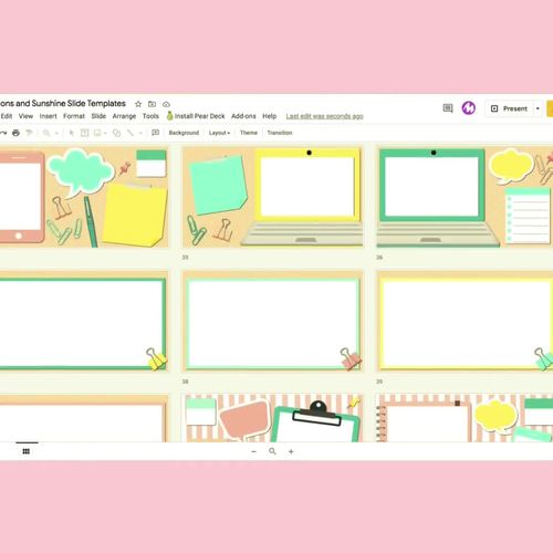 Slide Templates for Google Slides | Timers | Text Stickers | Lemons and ...