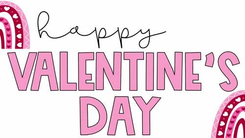 Editable Valentines Day February Daily Agenda Templates for Google Slides™