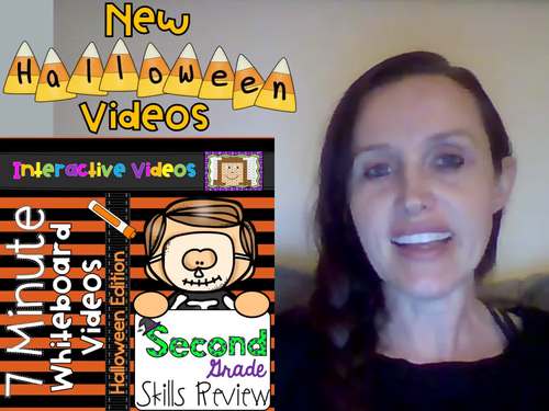 2nd Grade Halloween 7 Minute Whiteboard Videos - Second Grade Math ELA ...