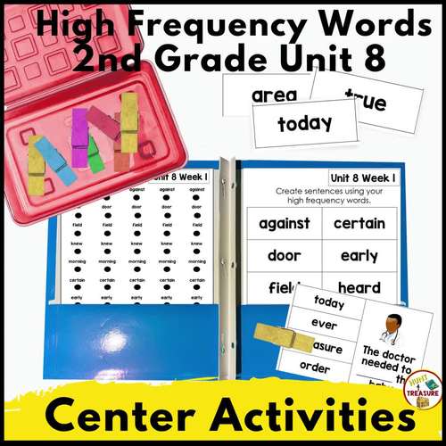 Benchmark Advance High Frequency Word Activities | 2nd Grade Unit 8