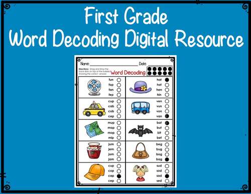 Digital First Grade Word Decoding for Google Slides | TPT