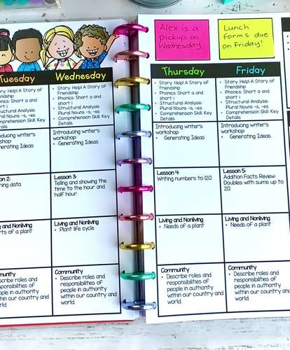 Editable Lesson Plan Templates | Printable and Digital | Back to School