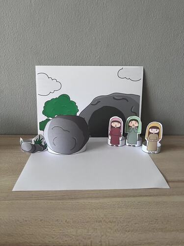 Easter Story scenery Paper Craft, Jesus Resurrection Story Paper craft ...