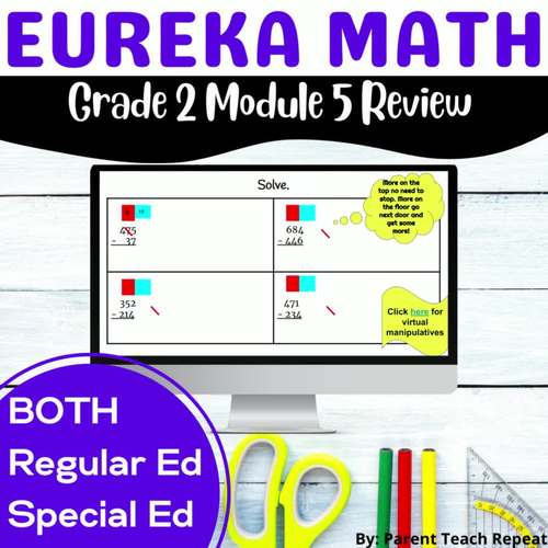 Special Ed and Regular Ed Engage NY {Eureka} Math Grade 2 Module 5 Review