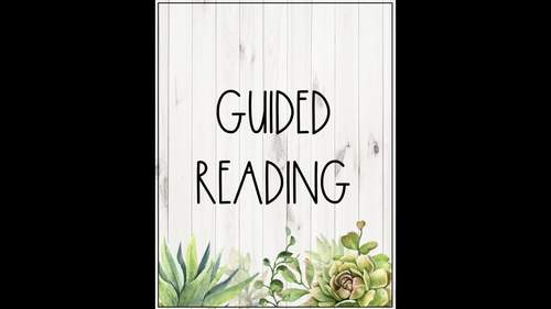 Teacher Planner:: Binder:: Farmhouse Succulent Themed:: EDITABLE