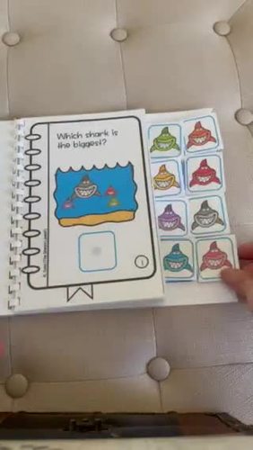 Interactive Book Series- Sharks Edition by The Speech Ladder | TPT