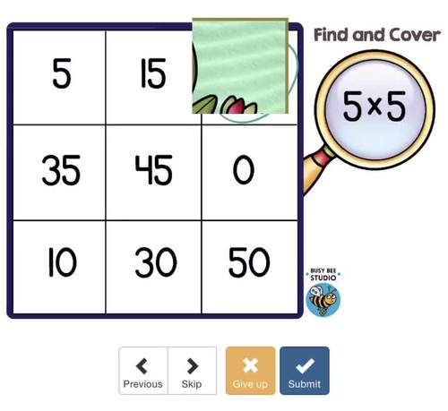 3RD GRADE BEGINNING MULTIPLICATION FACTS BOOM CARDS HIDDEN PICTURE ...