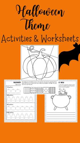 Halloween Activities & Worksheet Bundle by Flower Power Teacher | TPT