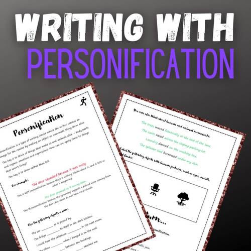 Writing with Personification | Figurative Language | Modelling by ...