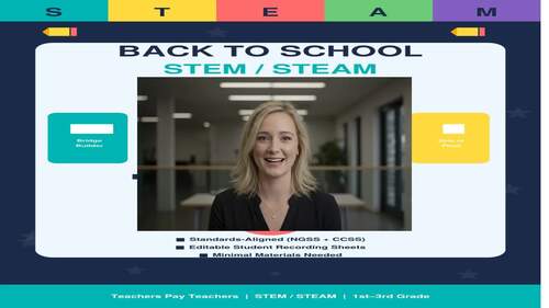 Back to School STEM/STEAM Activity Pack | 1st-3rd | No Prep! by Science ...