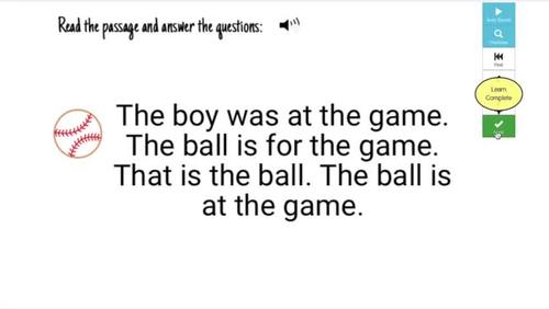 Reading Comprehension Level A/B Interactive Boom Cards by The Autism Helper