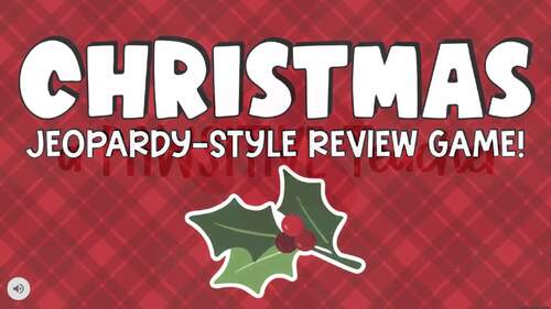 Christmas Trivia & Riddles Jeopardy Editable Party Game Template ...