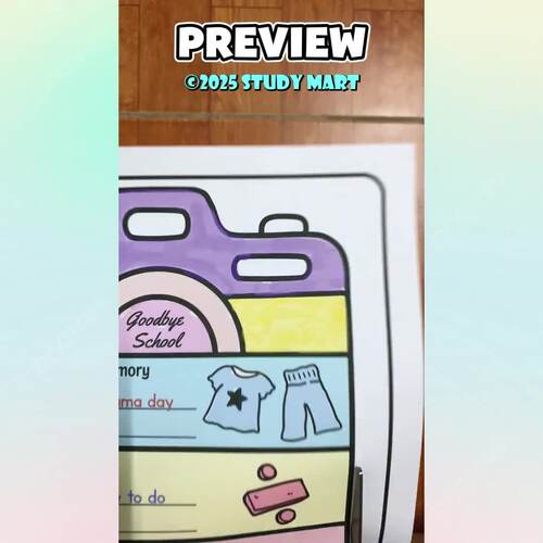 End of Year Camera Craft | Goodbye School Hello Summer Foldable Activity