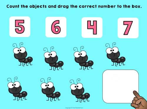 Count the Objects 1 to 10 Google Slides™ Activity by Tech Teacher Pto3