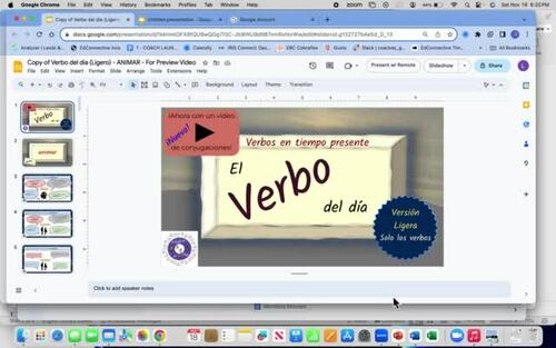 Spanish Verb Conjugation Slides - BUNDLE - Classroom Verbs / Verbos del ...