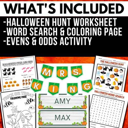 Spooky Season Halloween Bundle | No Prep Printable Decor & Worksheets ...