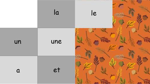 French Digital Games *Les saisons et les mots fréquents-Seasons and ...