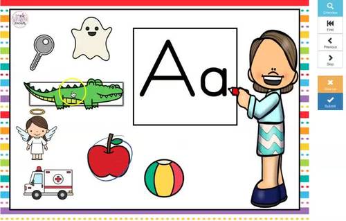 Initial Sounds Phonics Game Boom Cards by Suburban Teacher | TPT