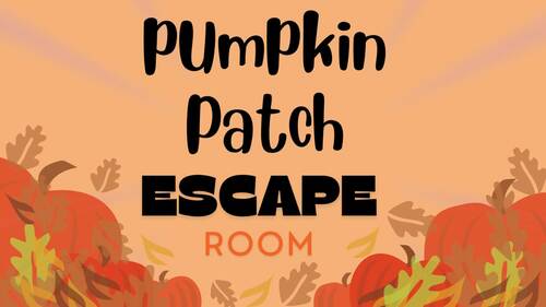 Google Slide Digital Lock & Paper Pumpkin Patch Fall Escape Room - 3rd ...