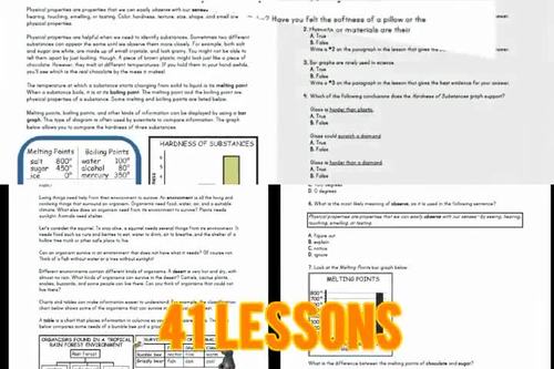 Science Reading Comprehension Passages and Questions PDF Bundle (3rd ...