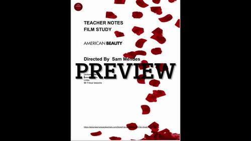 American Beauty film study | total teaching bundle (US) | TPT