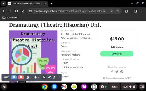 Dramaturgy (Theatre Historian) Unit by The Drama GOAT | TPT