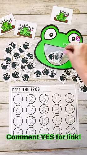 Counting 0 - 20 - Hands On Counting Activities - Feed the Frog Counting ...