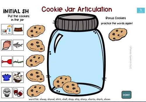 Fill the Cookie Jar Articulation BOOM Cards: BUNDLE (Distance Learning)