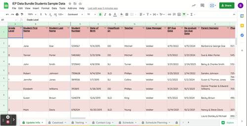IEP Data Bundle Full by Resources for Resource with Britta | TPT
