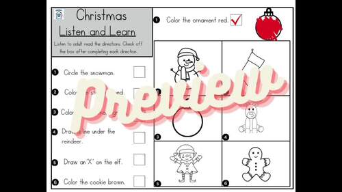 Autism Homeschool Christmas Activity Book-special education | TPT