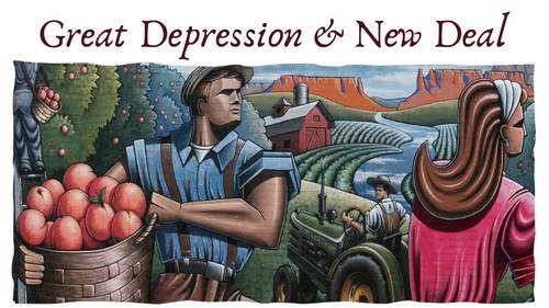 23. Great Depression and New Deal PowerPoint & Google Slides | American ...