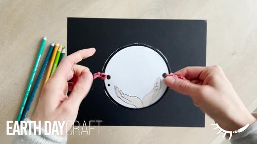 Earth Day Craft │Coloring Page of the Earth by Draw Calm | TPT