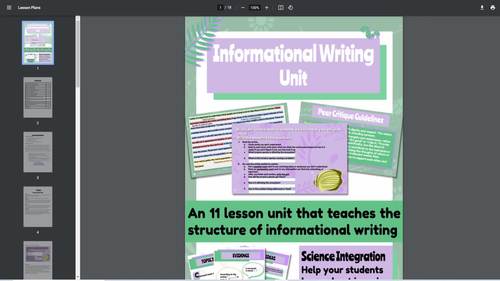 Informational Writing Unit - Invasive Species - Digital & Printable (11 ...