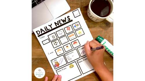 Daily Home Communication Logs | Special Ed | Editable Daily ...