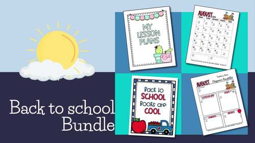 Back to School Bundle for the preschool classroom | TPT