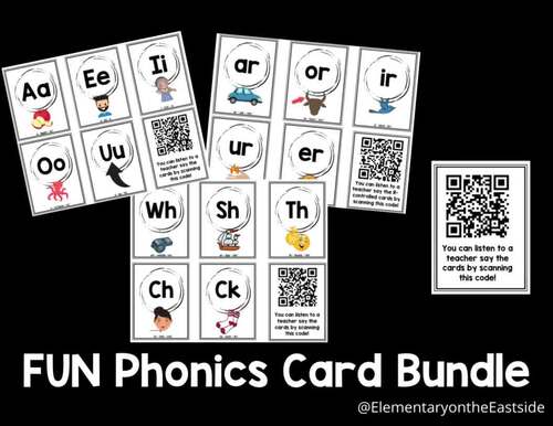 Fun Phonics Take Home Flashcards - Level 1 & 2 by Elementary on the ...