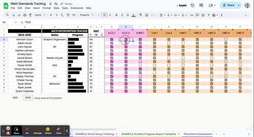 Math Intervention Placement Assessment and Data Tracking BUNDLE | TPT
