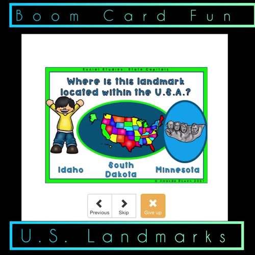 Landmark of USA Boom by Amanda Bowen - The Sci Ed Teacher | TPT