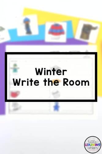 Write the Room WINTER | January Vocabulary Writing Center Literacy