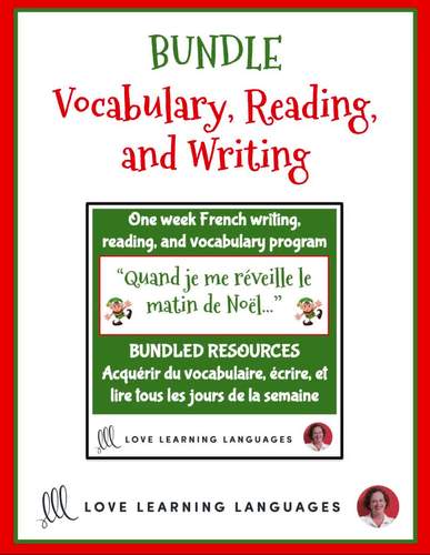 Noël - One week French reading program for Christmas - Set 1 | TPT