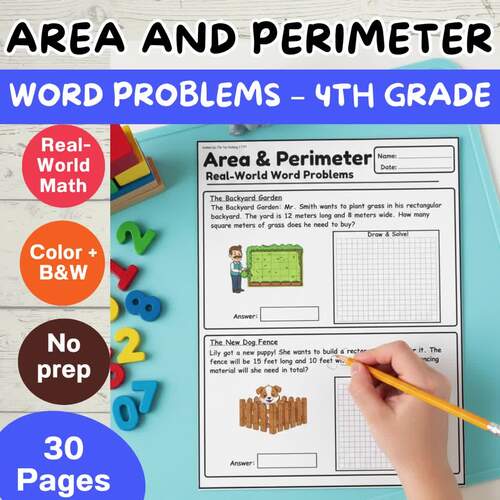 Area and Perimeter Word Problems – 4th Grade Math by The Fun Academy